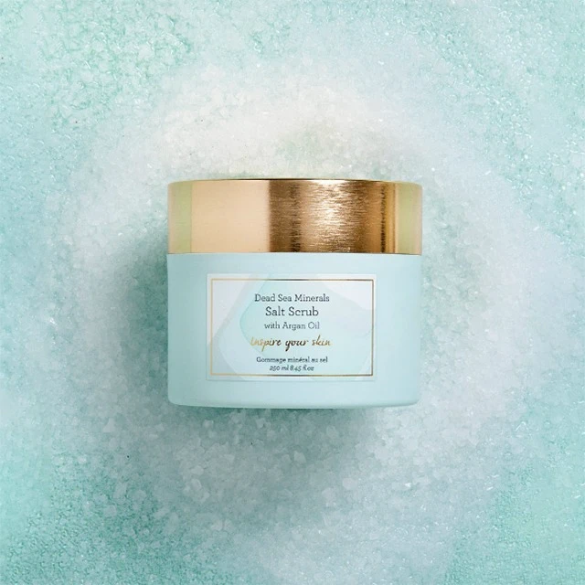 {教師節禮物}【Laline】死海礦物沐浴保養禮盒 (沐浴露 200ml + 磨砂膏 250g + M禮盒)｜LINE禮物獨家組｜敏肌適用 ｜男生禮物｜天然植物萃取｜26種礦物保養 | LINE 禮物