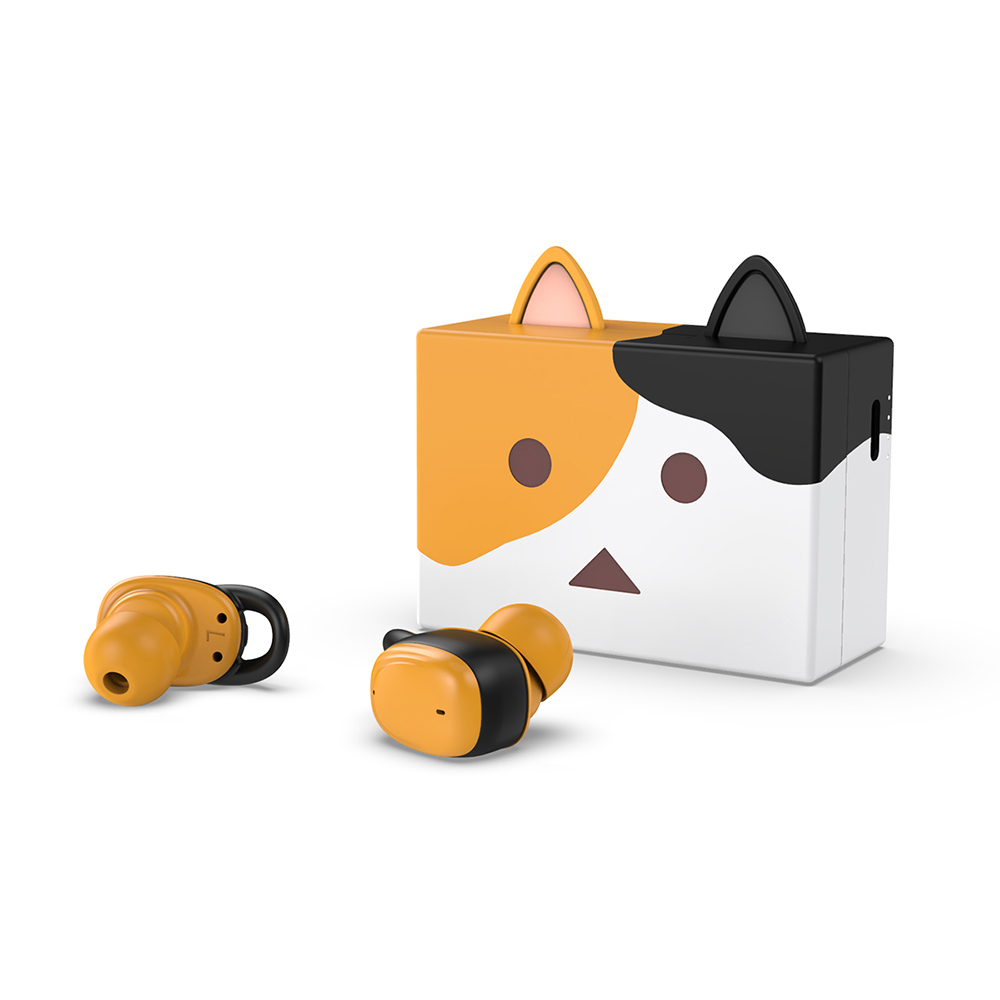 【cheero阿愣】cheero貓咪阿愣藍牙5.2無線耳機 貓咪阿愣藍牙無線耳機 |防水低延遲-三毛(三花) | LINE 禮物