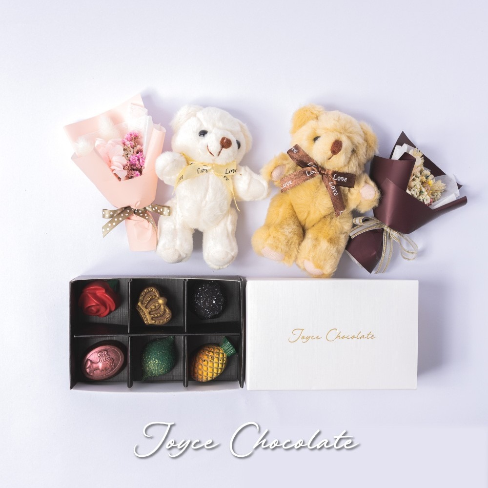 【Joyce Chocolate】熊抱情人6入禮盒組｜LINE禮物獨家 | LINE 禮物
