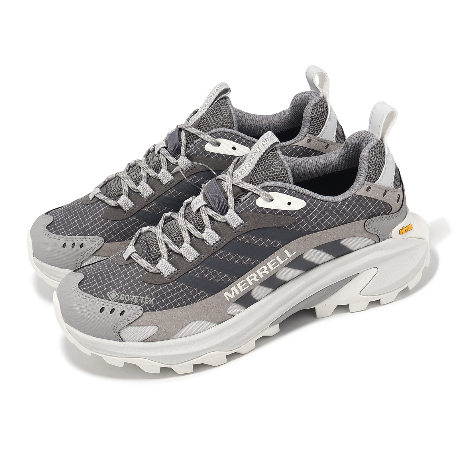 [ACS] Merrell 戶外鞋 Moab Speed 2 GTX 女鞋 灰 白 防水 緩衝 黃金大底 郊山 登山鞋 ML037840 ...