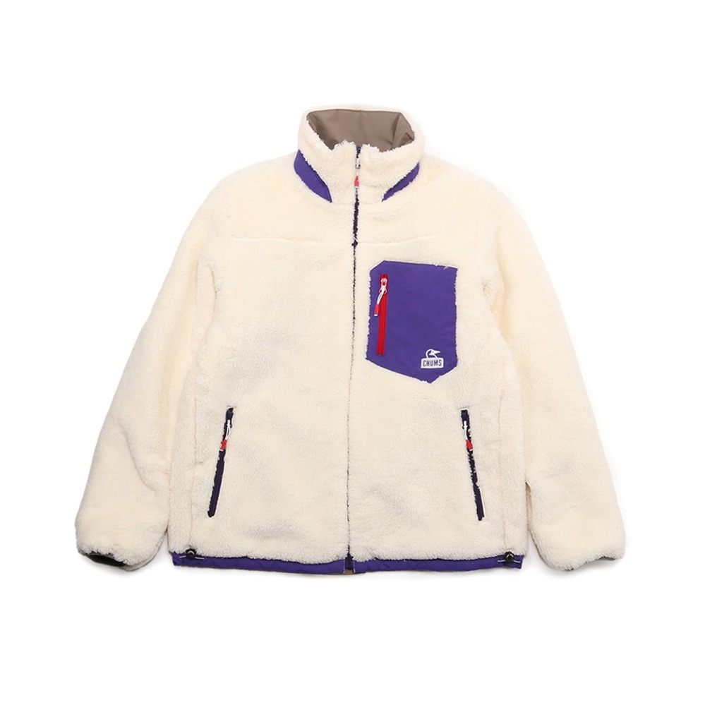 CHUMS 女 Elmo Gore-Tex WINDSTOPPER Reversible Jacket雙面抗水外套 灰/象牙白 ...