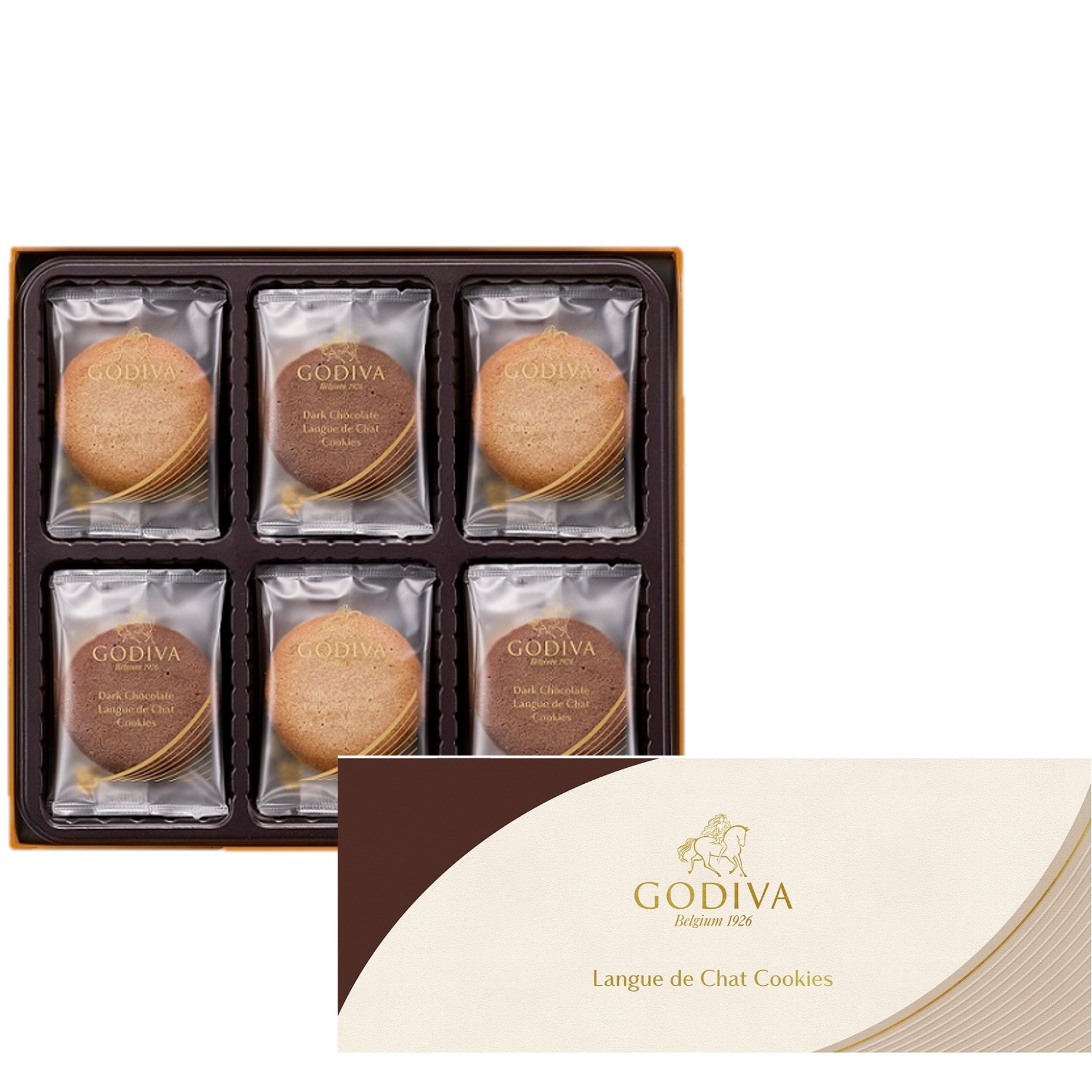 買大送小【GODIVA】 法式巧克力餅乾禮盒18片裝+8片裝 | LINE 禮物