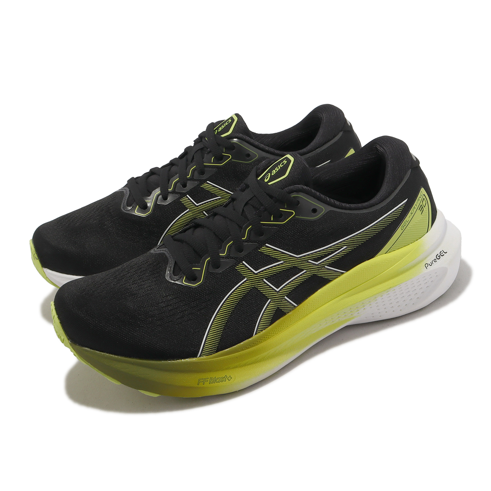 [ACS] Asics 慢跑鞋 GEL-Kayano 30 男鞋 黑 黃 支撐 緩震 路跑 4D引導穩定 運動鞋 亞瑟士 ...